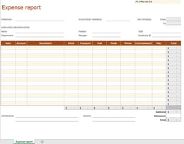 How To Create An Expense Report Templates 
