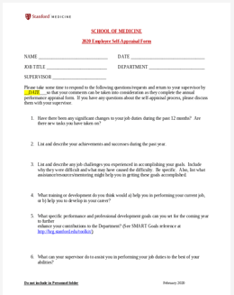 How To Write An Employee Self Assessment